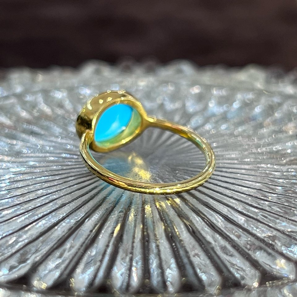 【Lumière ring】 sleeping beauty turquoise #11 – Maison de Nijiro メゾンドニジイロ